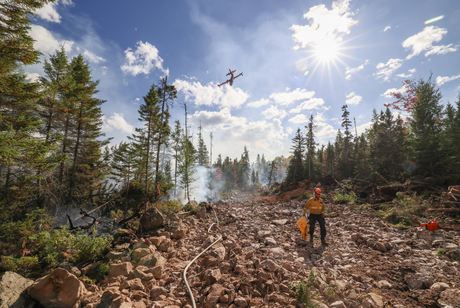 Photos From Wildfire Response at Lake George, Kings County - October 1 ...